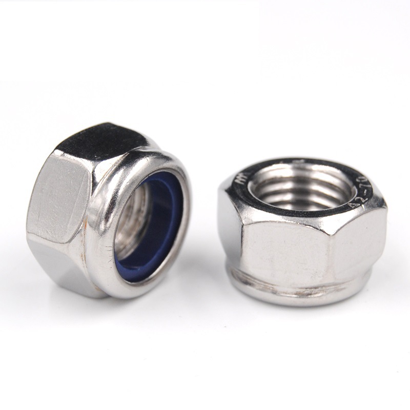 Hex nylon nut din985 din983 stainless steel carbon steel from China ...